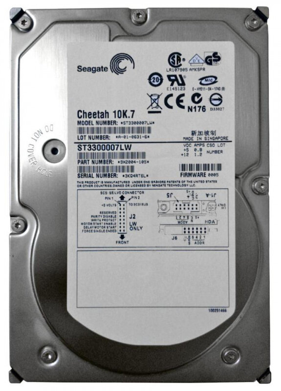 Жесткий диск Seagate ST3300007LW 300Gb U320SCSI 3.5" HDD