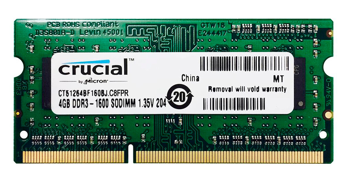 Оперативная память Crucial CT51264BF160BJ. C8FPR DDRIII 4Gb