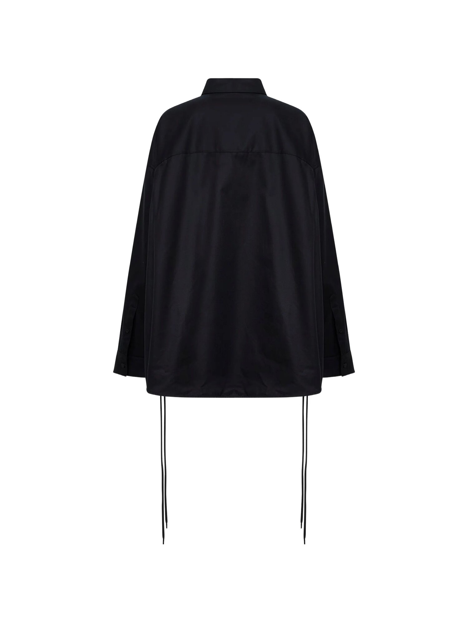 Рубашка BALENCIAGA Buttoned shirt, размер 38, black / black — фото 1
