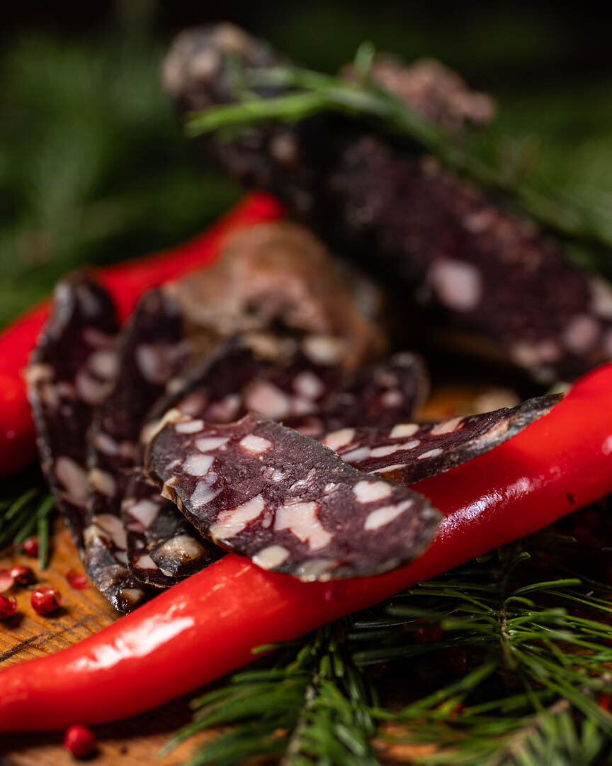 Колбаса из мяса косули 100г, Гастроном "Экспедиция", чистый продукт, сырокопченая