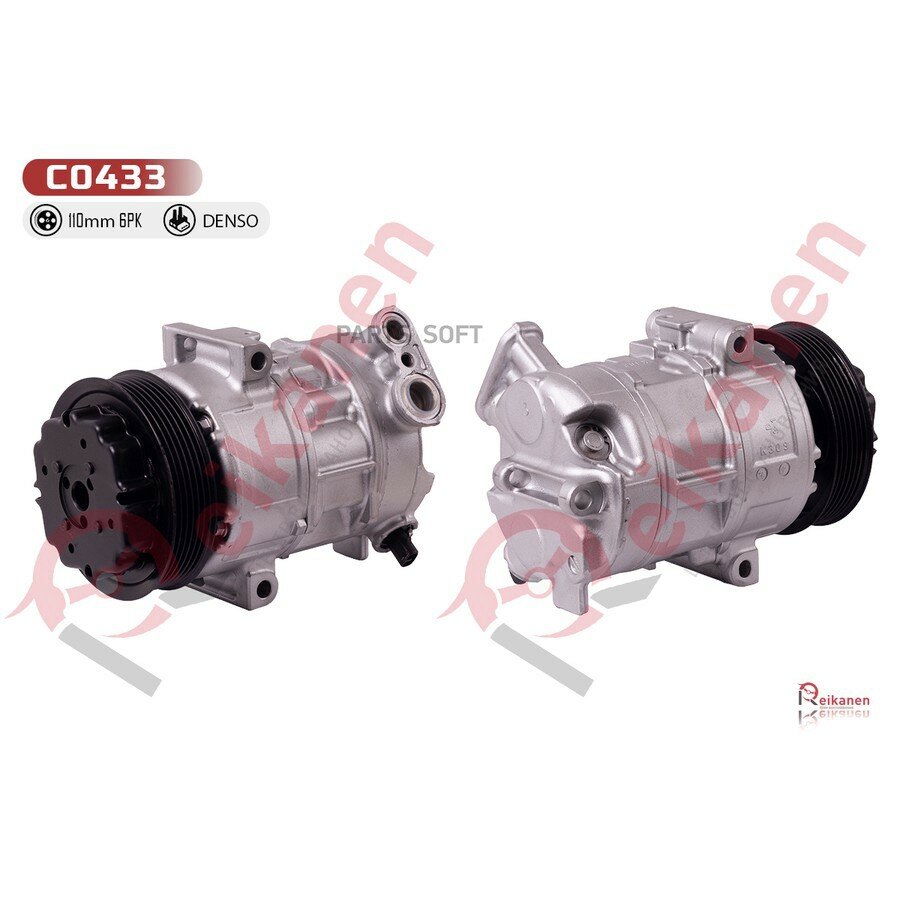 Компрессор конд. восст для OPEL CORSA D 1.3CDTI от официального дистрибьютора, REIKANEN, артикул C0433