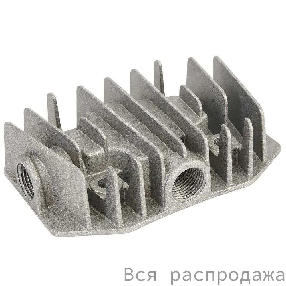 Запасные части Крышки Охлаждения с резьбой G1/2in Головки Блока Цилиндров Воздушного компрессора 48 x 72 мм