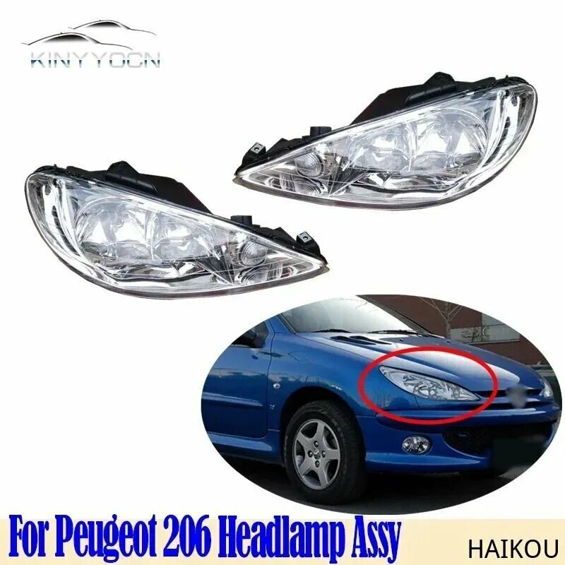 Фары автомобильные, арт. Peugeot 206