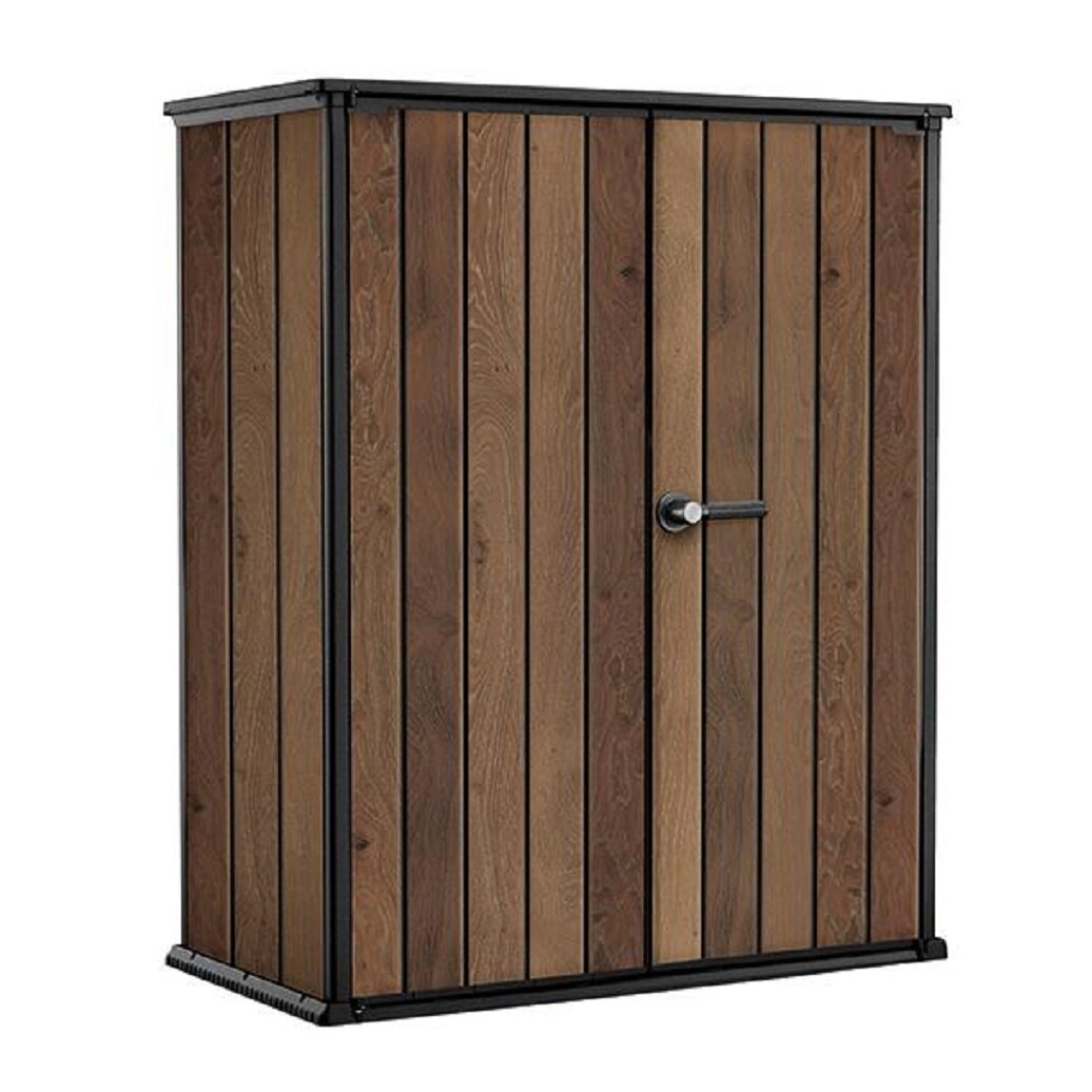 Уличный шкаф пластиковый Keter Deco Vertical 1400 л brown