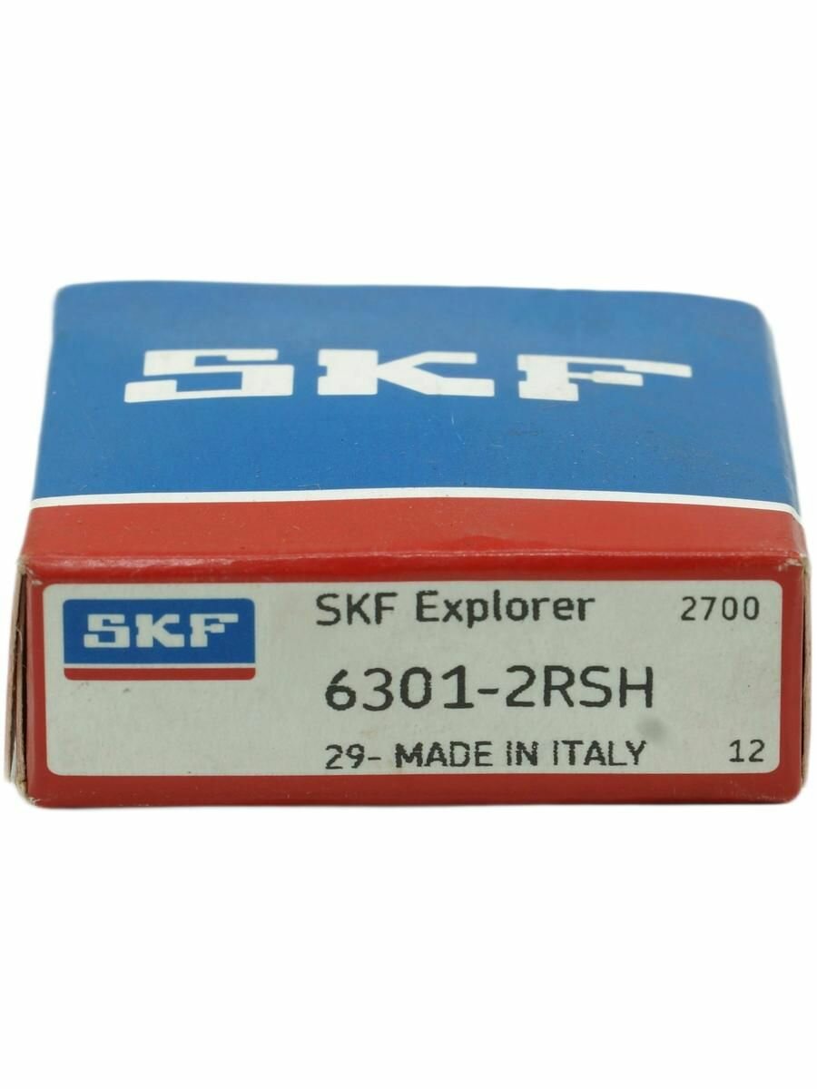 Подшипник SKF 6301-2RSH (12x37x12 мм), закрытый, влагостойкий — фото 1