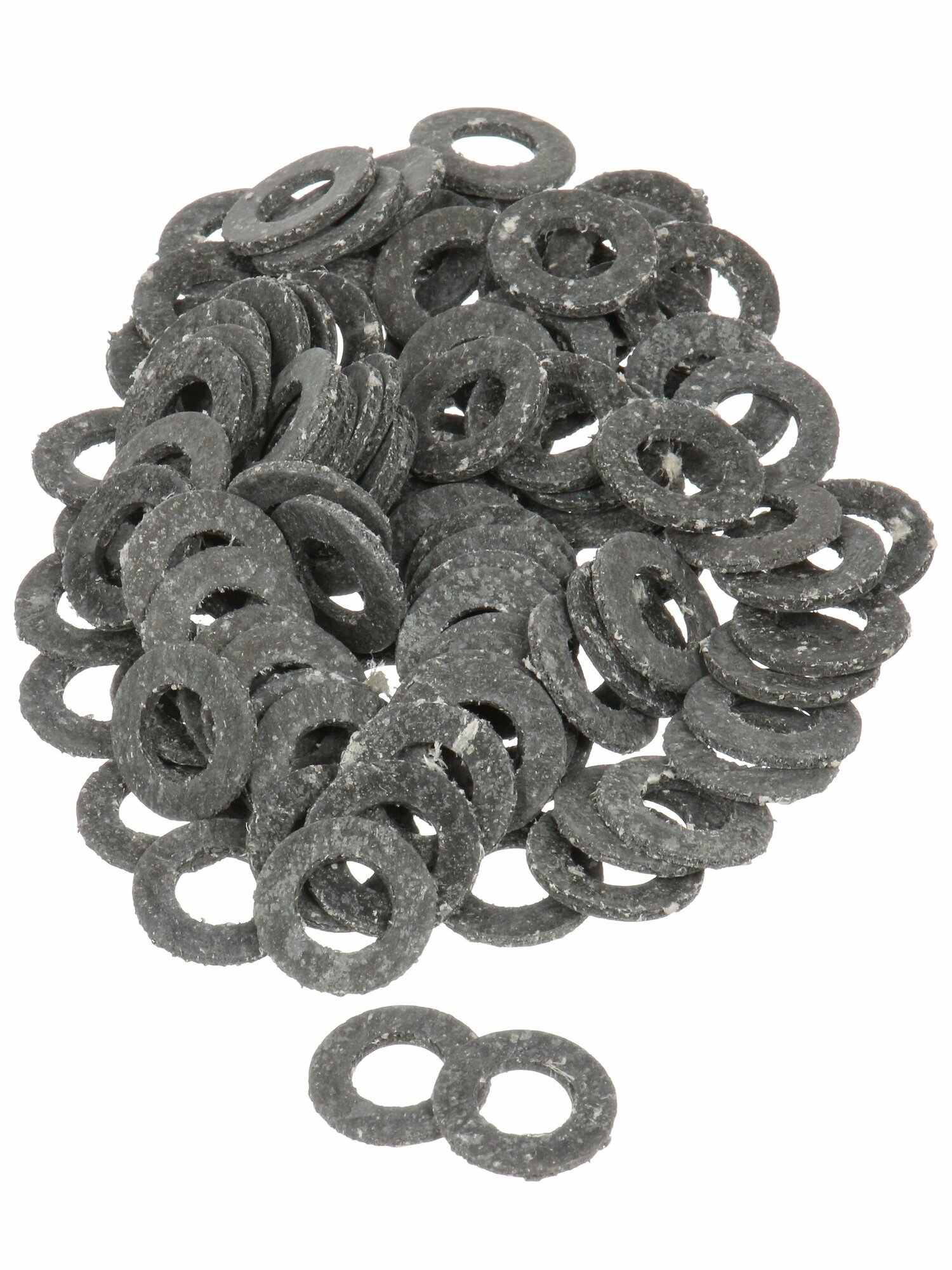 Прокладка сантехническая СантехКреп 1/2 дюйма, 100 штук, паронит, размер 10.5х19 мм, серый цвет, артикул 2.9.3. Ф