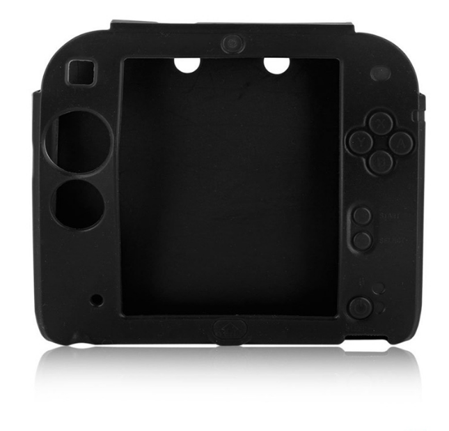 2DS силиконовый защитный чехол черный для игровой консоли Nintendo 2DS