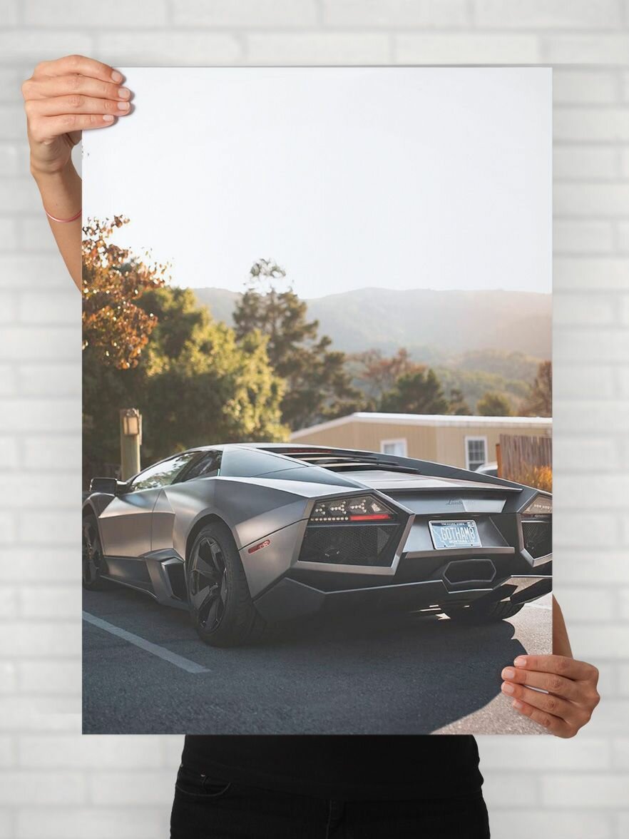 Плакат на стену для интерьера Легенды Авто (Ламборгини Ревентон - Lamborghini Reventon) - Постер по машине формата A2 (42x61 см)