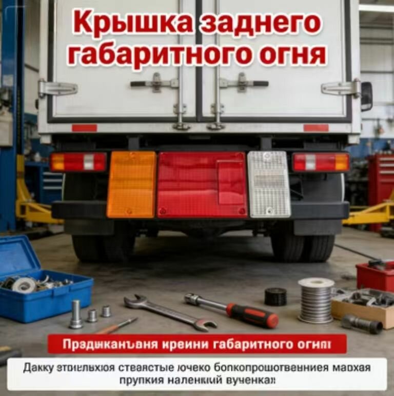 Стекло стоп-сигнала ISUZU ELF правое — рассеиватель для серии NKR, NPR и др, замена повреждённого элемента фонаря