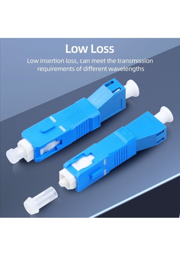 Визуальный локатор неисправностей. Адаптер для оптоволокна. Разъем SC-штекер - LC-гнездо. Стабильная производительность. Низкие потери.