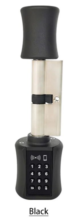 Умный замок цилиндрический CB TT Lock черный, 115MM