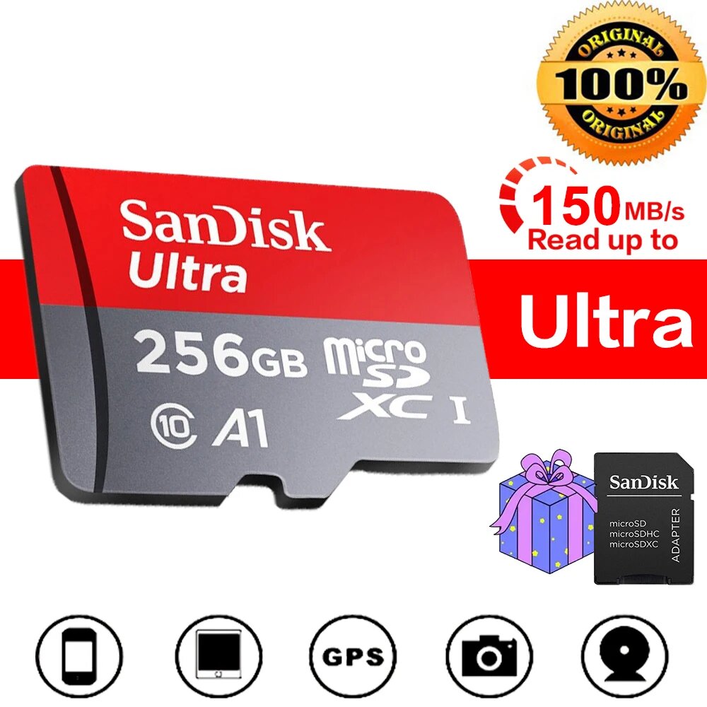 SanDisk Ultra 256GB microSDXC A1 карта памяти