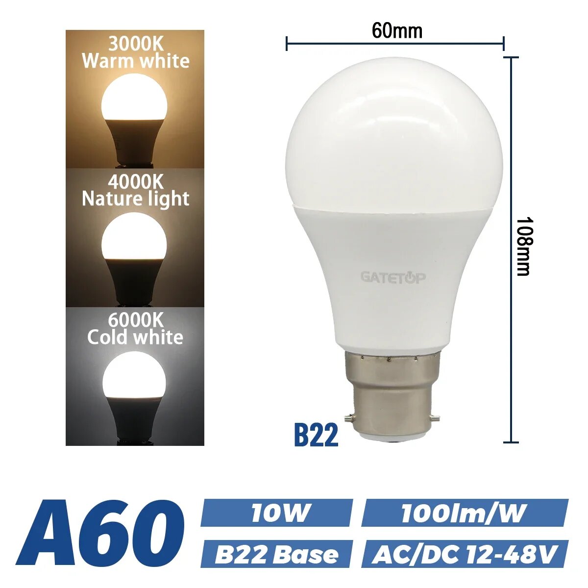 1-20 ШТ ультрафиолетовые лампы света 12V-48V низковольтные 12 вольта АЦ/ПЦ световые лампы теплый холодный белый E27 B22 24V 32V 36V 48V лампы для автономной энергетики