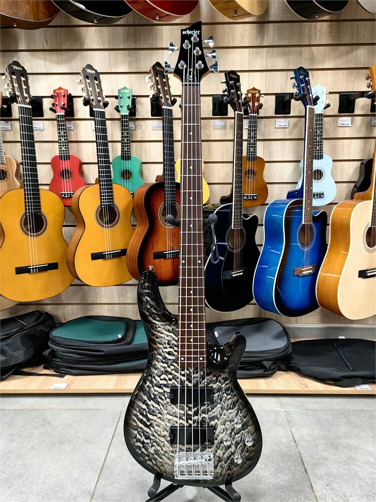 Бас-гитара Schecter C-5 Plus Charcoal Burst — фото 1