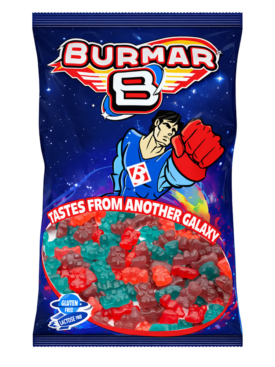 Мармелад жевательный халяль "Мишки" со вкусом винограда и лаванды 1кг BURMAR