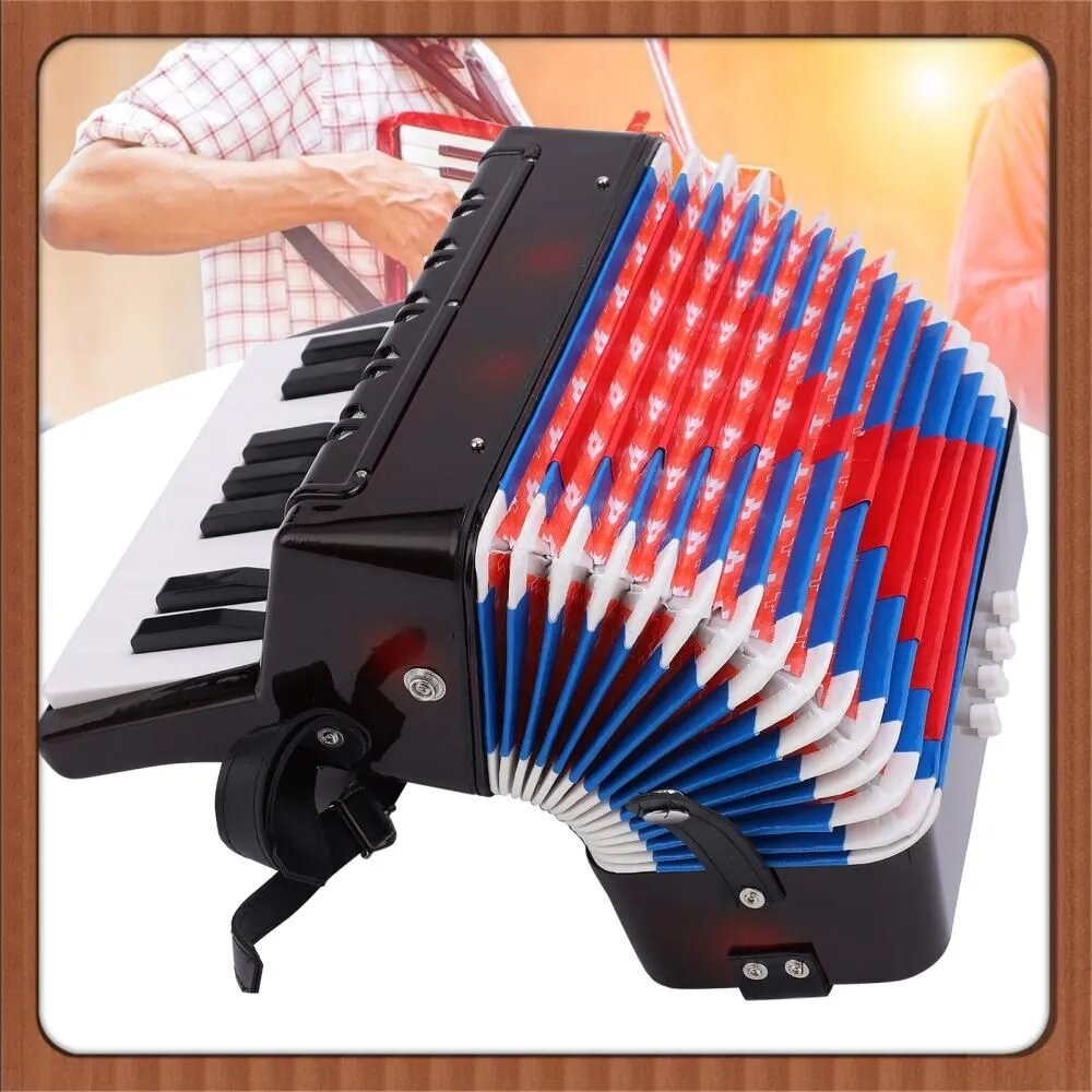 Музыкальный аккордеон, экологичный материал, для игры и обучения