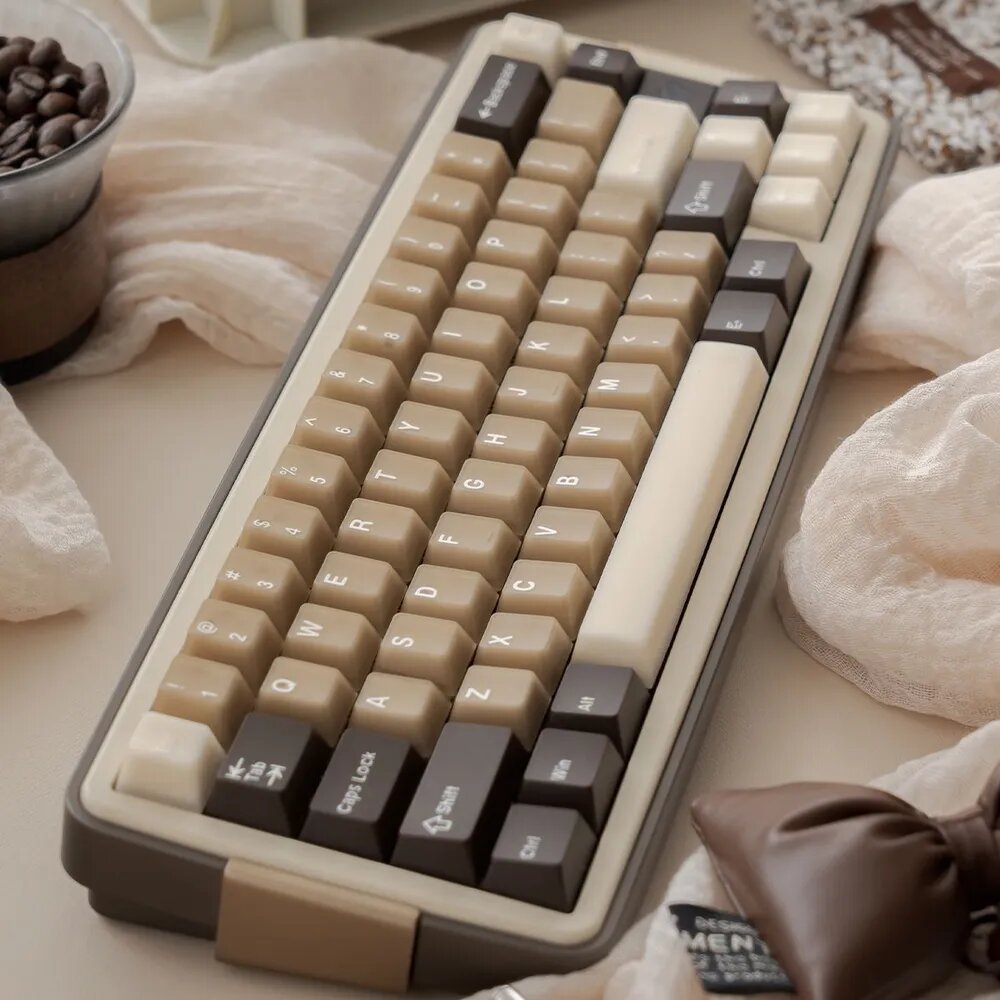 Кейкапы для клавиатуры -Синий колпачко , 164 шт PBT+PC Двухцветное литье под давлением