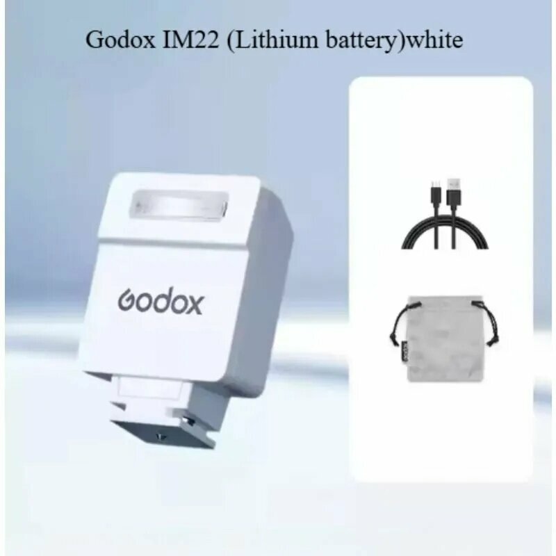 Godox IM22 white Мини фотовспышка для Canon Fuji Olympus Pentax Sony Nikon Panasonic