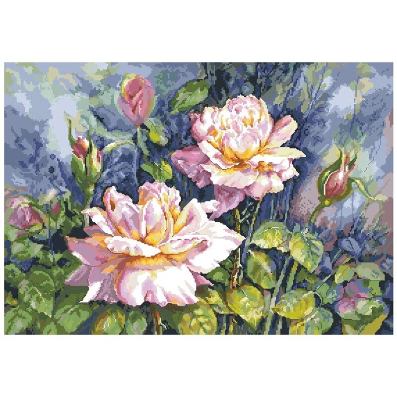 Набор для вышивки крестом Amishop Розы, 16CT canvas