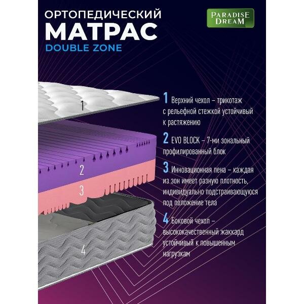 Матрас Paradise Dream DoubleZone80х200 — фото 1