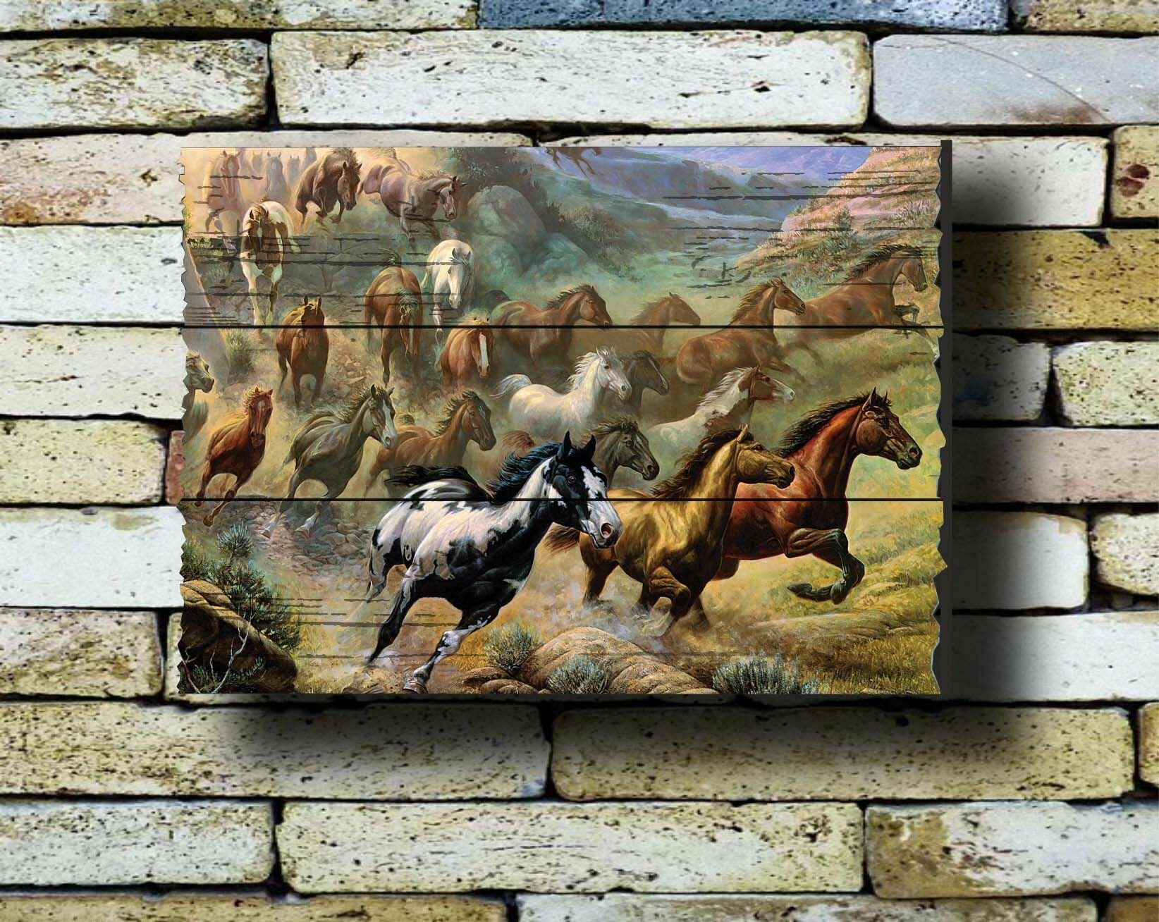 Картина на досках Лошадь, Пони, Кони, Pony35
