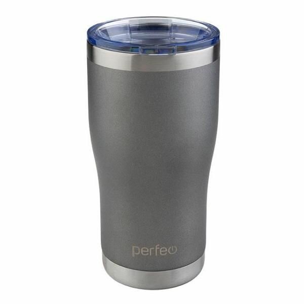Термокружка Perfeo 0,6 л (PF_C3725) серая