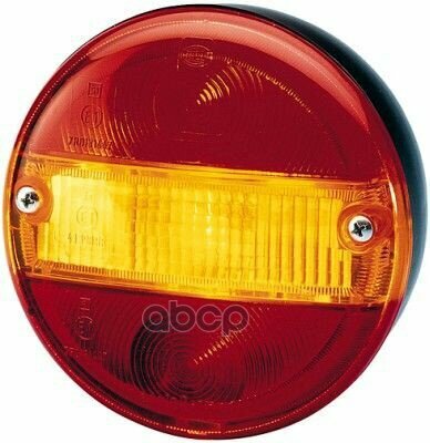 Фонарь! задн. кругл. MAN, MB, Scania, DAF, Volvo, Iveco, BPW, Fruehauf HELLA арт. 2SD001685218