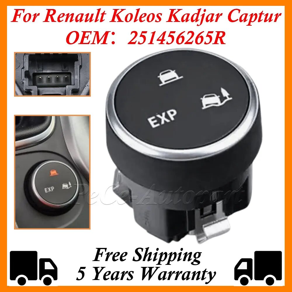 Переключатель регулировки режима Scentic Multi-Road Conditions Mode EXP для Renault Koleos Kadjar Captur, 251456265R, автомобильные аксессуары