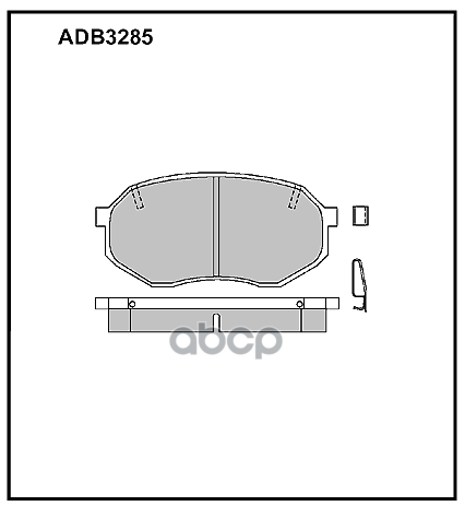 Колодки дисковые передние! Mitsubishi Canter 2.8-5.0 98> ALLIED NIPPON арт. ADB3285