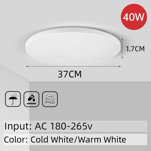 Потолочный светильник SZKOSTON 220В 37cm)-White, Cold White