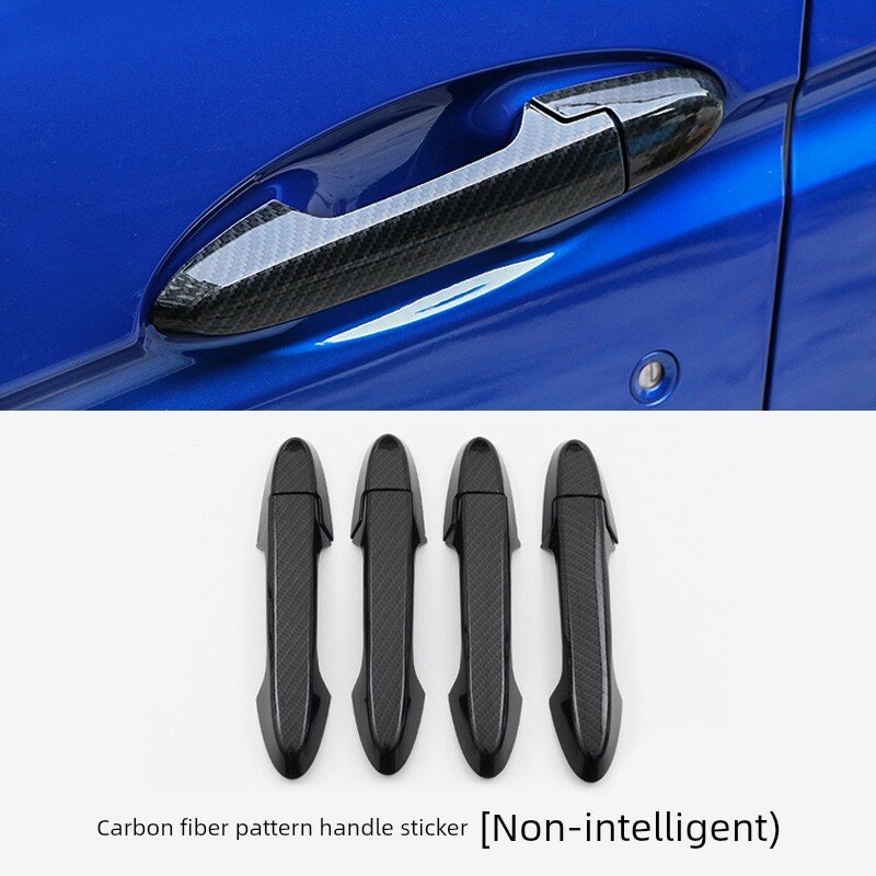 Премиум карбоновые наклейки для ручек дверей Honda Fit 2014-2020 и GK5 (4 шт.)