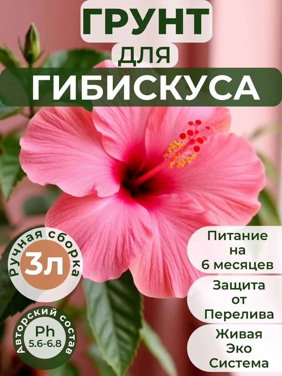 Готовый авторский грунт для Гибискуса, премиум 3 литра