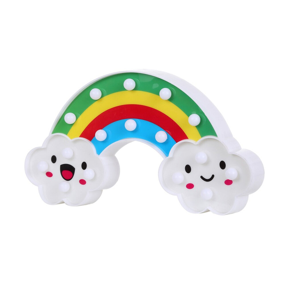 Lovely Rainbow Shaped Lamp Для Детей Идеально Для Украшения Дома Спальни Детской Комнаты 30 15 5 Cm