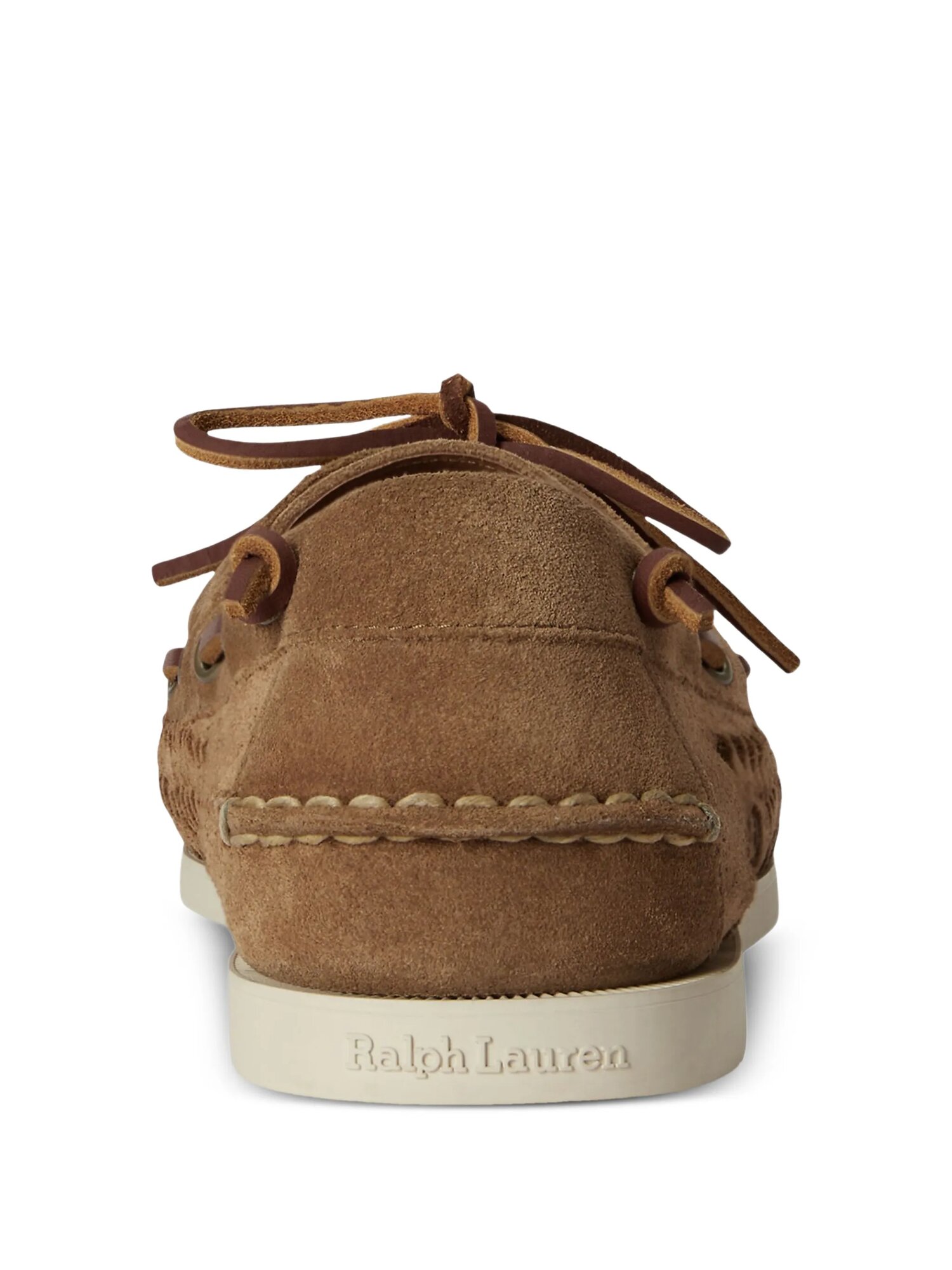 Лоферы Polo Ralph Lauren Woven leather loafers, размер 8, brown — фото 1