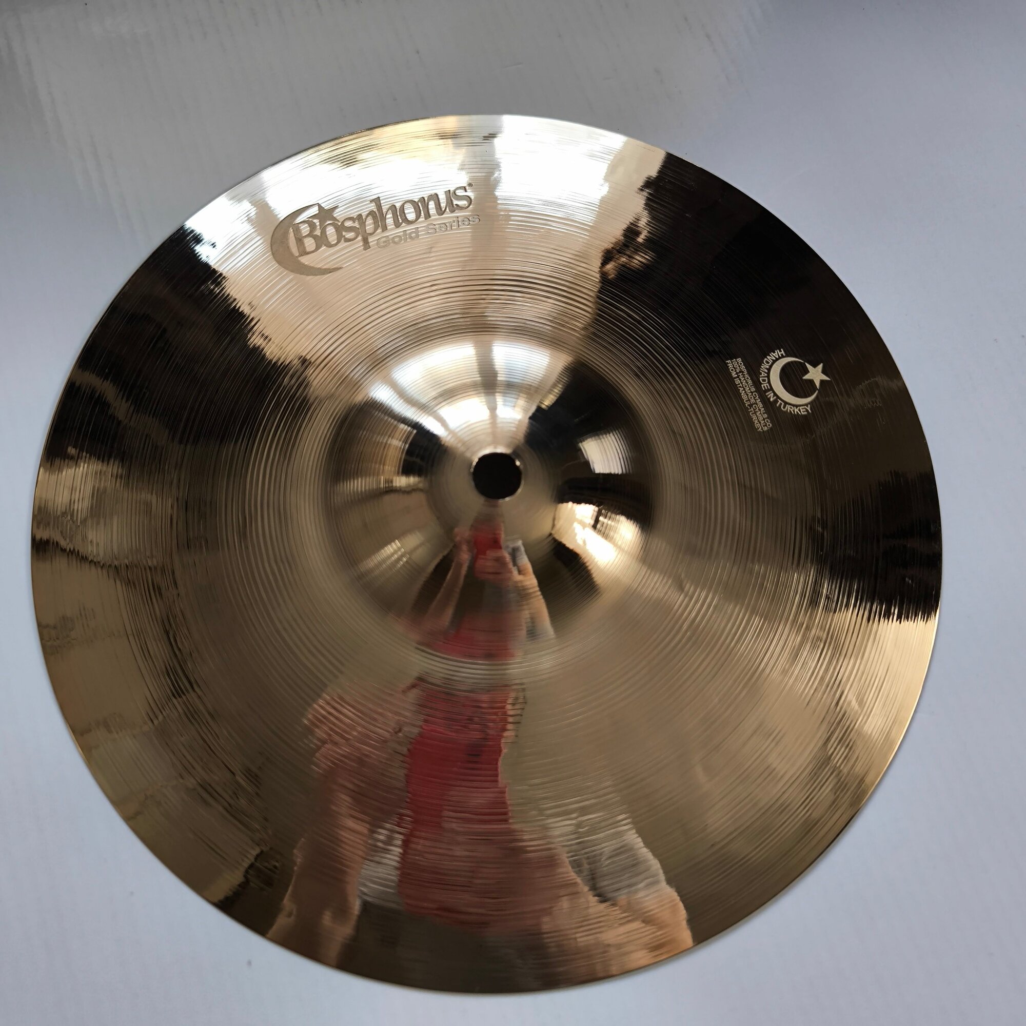 Тарелка для барабанов Gold Splash 10" , бронза B20, ручная ковка.