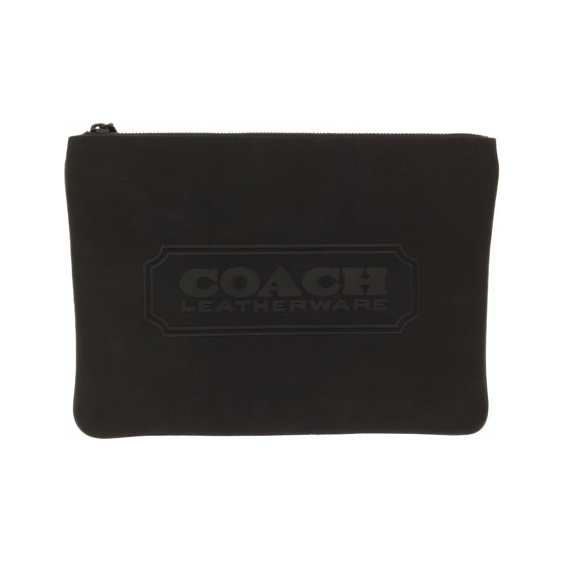 Сумка Coach, фактура стеганая, черный — фото 1