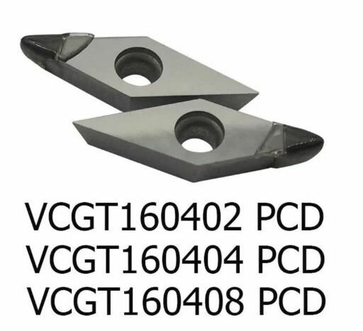 Резец PCD VCGT160404 R0.4 мм для алмазной проточки дисков — фото 1