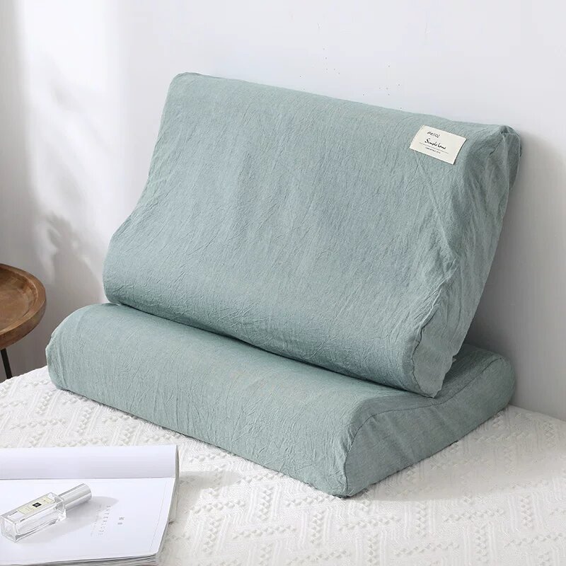 Подушечные полотенца MUJI из чистого хлопка, пара высококачественных летних подушечных полотенец для одного человека,