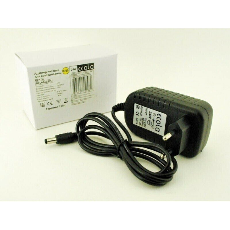 Ecola LED strip Power Adapter 24W 220V-12V адаптер питания