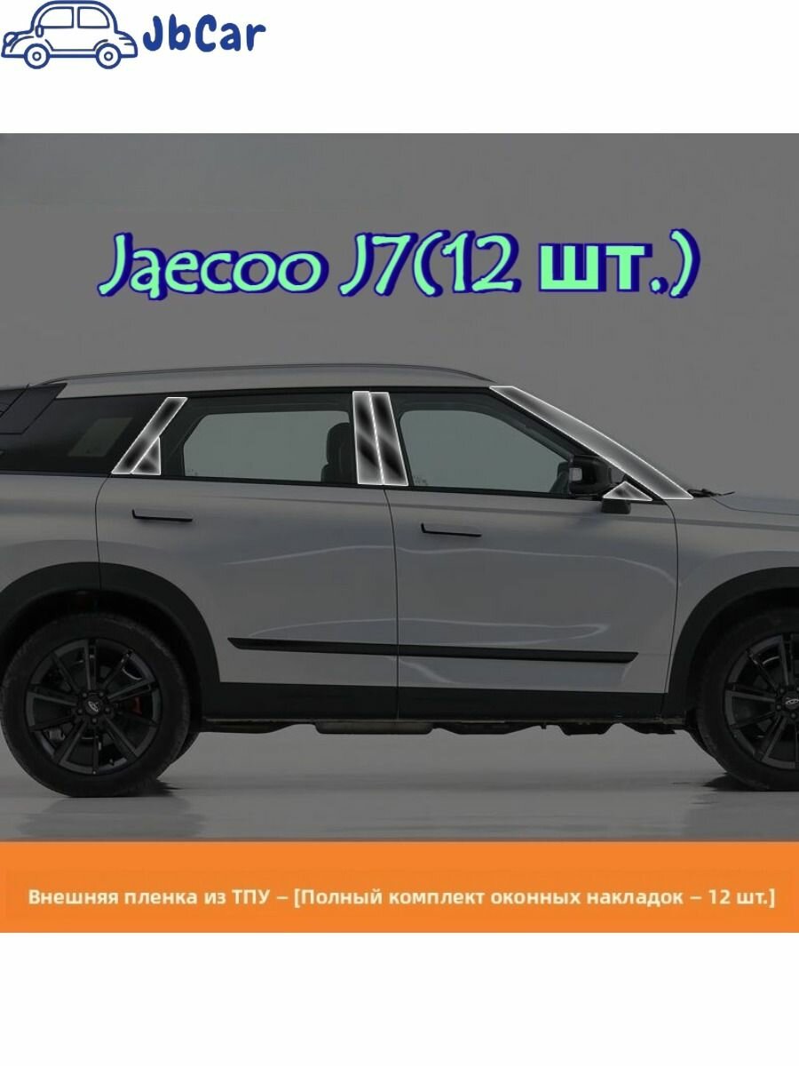 Защитная TPU-пленка для салона Jaecoo J7 — защита от царапин элементов интерьера автомобиля, защита для панелей