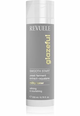 Тоник для ухода за кожей revuele glazeful milky toner smooth start, 200 мл