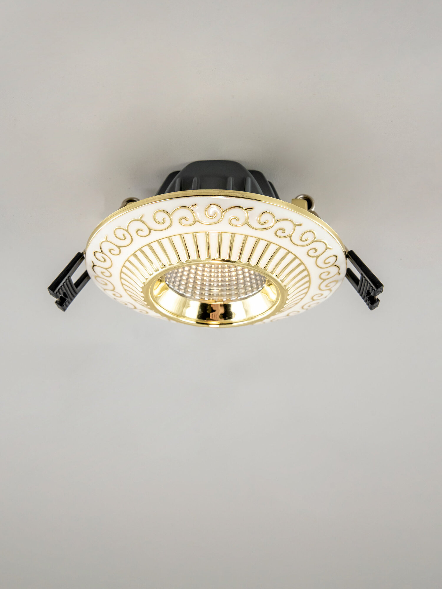Встраиваемый светильник с диммером Citilux Боска CLD041NW2 LED белый/золото
