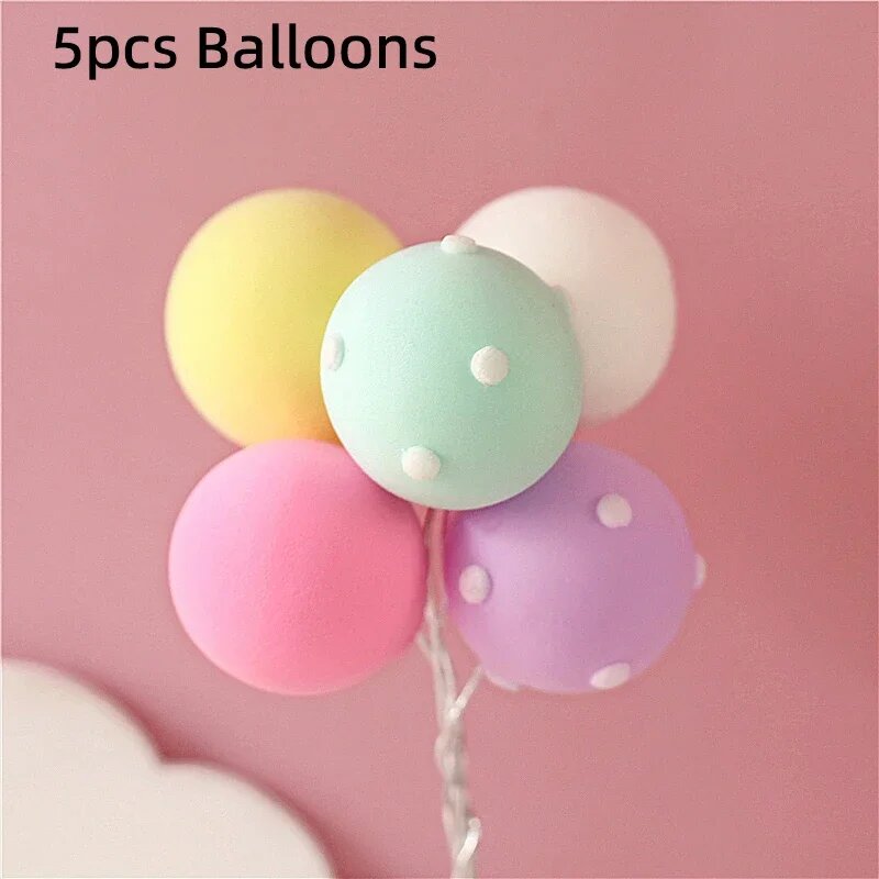Радужный топпер для торта единорог ПВХ Розовый, Balloon