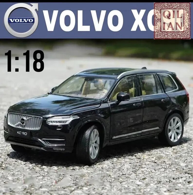 Масштабная модель Volvo XC90/1:18/Подарок для мальчиков, черный