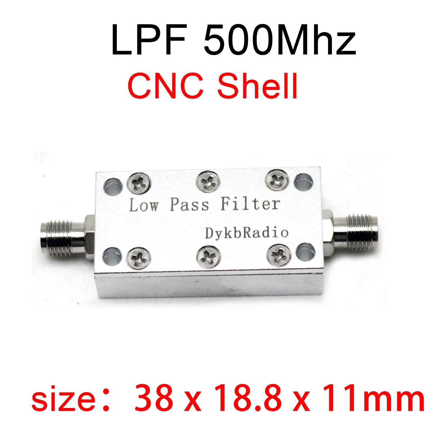 Фильтр низких частот LPF 500Mhz CNC Shell