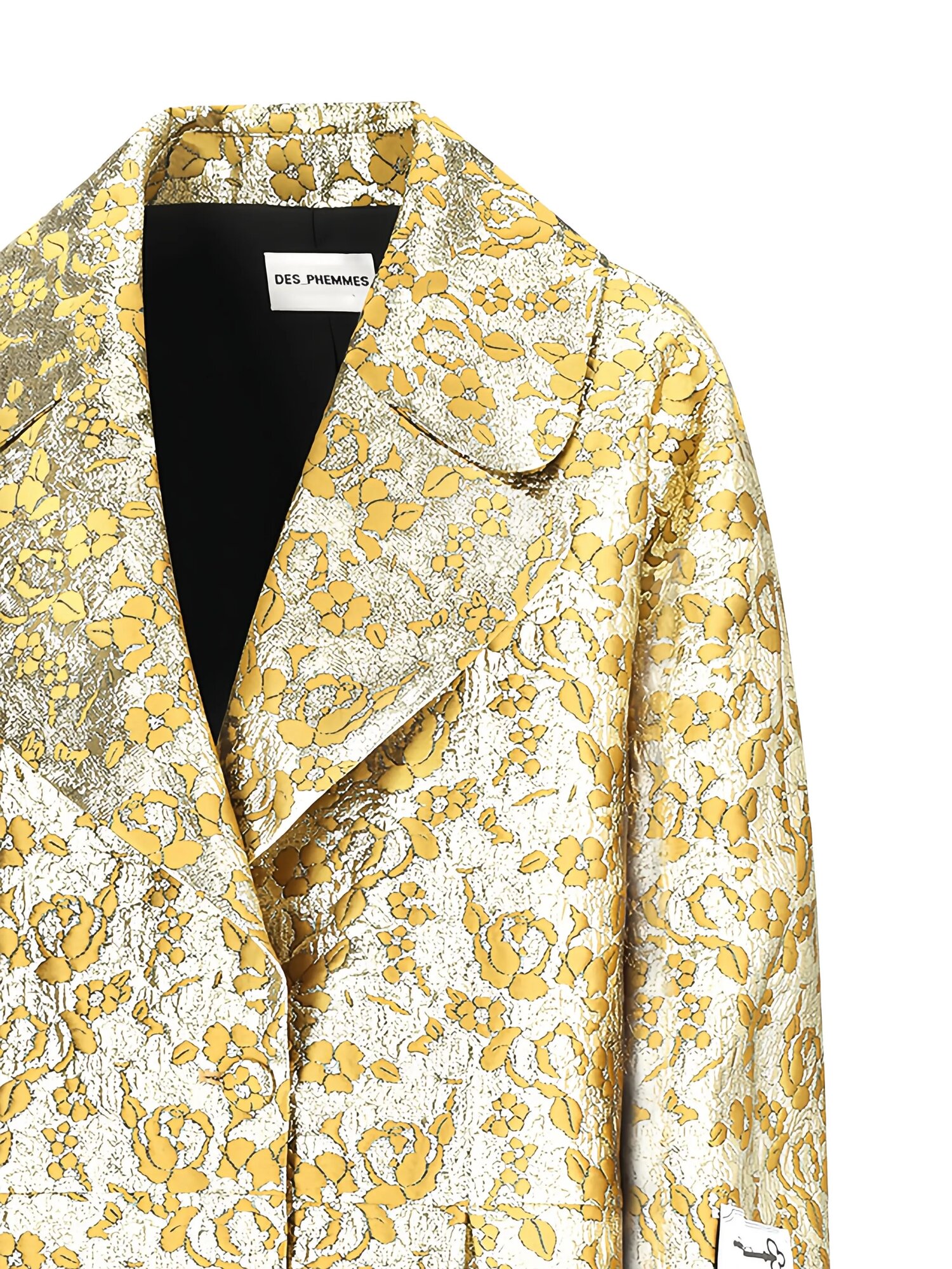 Пальто Des Phemmes Cocoon coat, размер 44, gold — фото 1