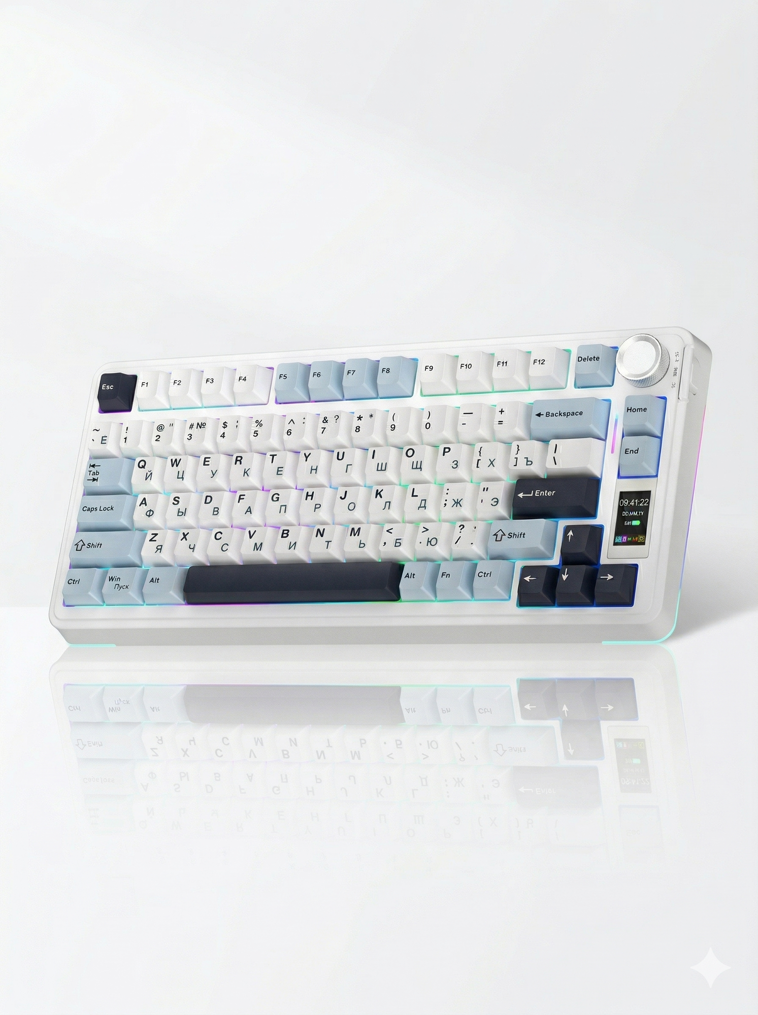 AULA S75 PRO Игровая клавиатура беспроводная , (STAR VECTOR SWITCH), русская гравировка, белый