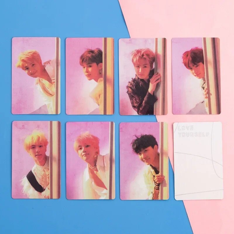 Kpop Lomo Карты BTS Love Yourself, Розовый