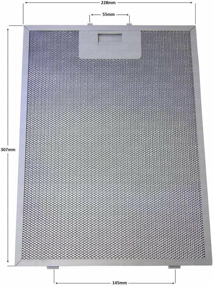 2 шт. 260245 307x228 Фильтр жировой вытяжной для вытяжки Gorenje, Krting, Mora, Akpo F8 класс энергоэффективности A