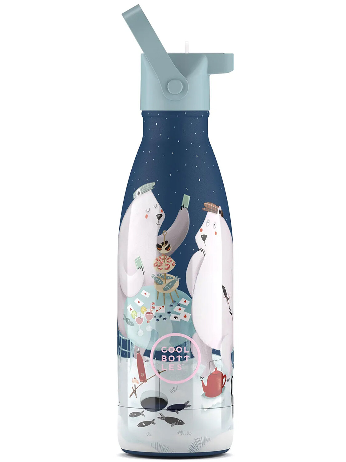 Термос–термобутылка Cool Bottles Kids серия Wonders Polar Bears 350мл CBBK35PB